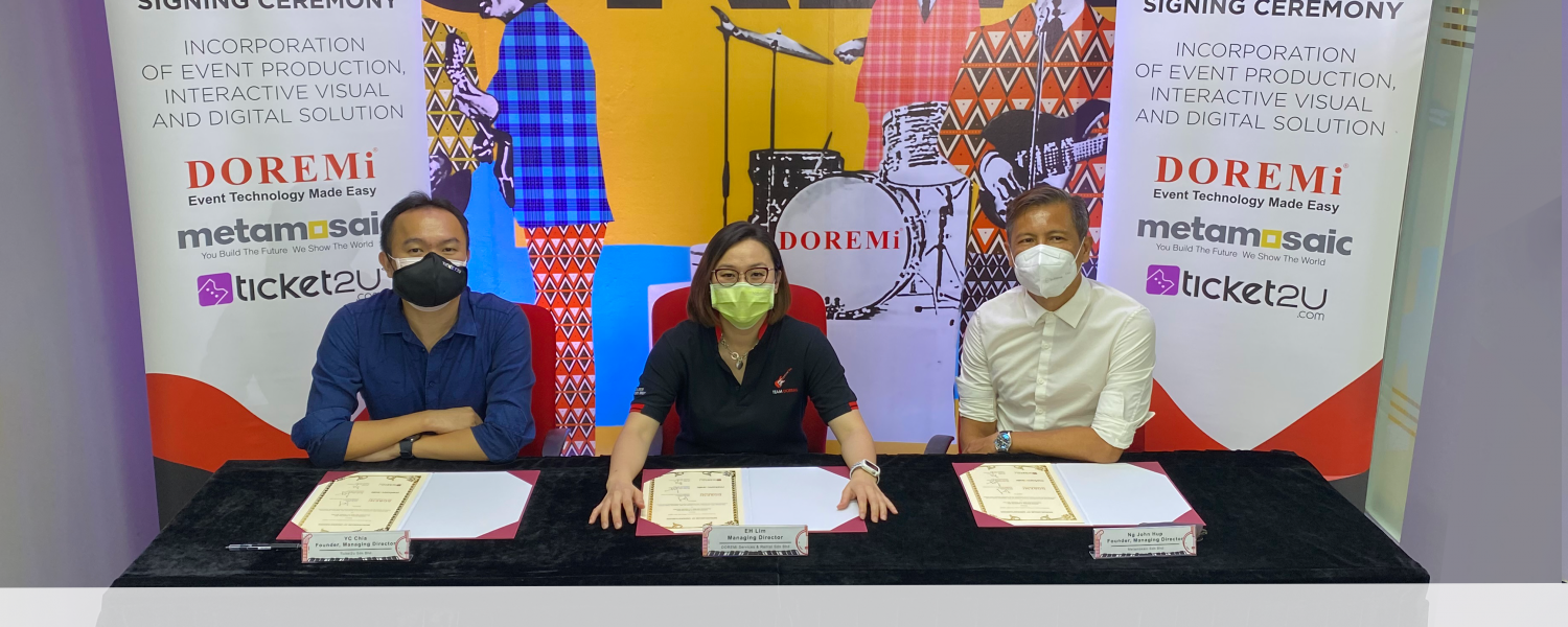 Signing MOU Ceremony Between DOREMi, METAMOSAIC & TICKET2U | DOREMi